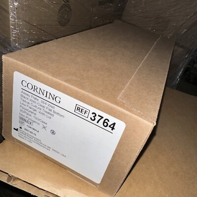 Corning REF 3764 384-well Flat Clear Bottom Black TC-treated ...