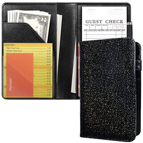 Glitter Black Server Book for Waitress Book Server Wallet Waiter Book ...