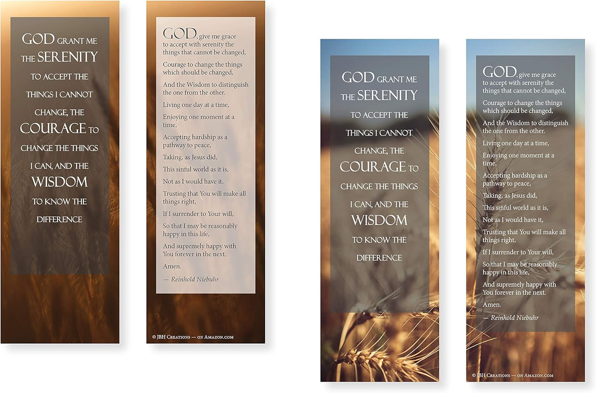 Printable Serenity Prayer Bookmark IFA Is Prayer Intercessors For