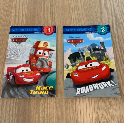 Lot of 2: Step Into Reading Disney Pixar Cars Paperback Books, Step 1 ...