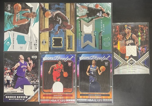 Lot Of 7 NBA Patch Cards 2010 TJ Ford Numbered 93/199, 2-2024 Rookies ...