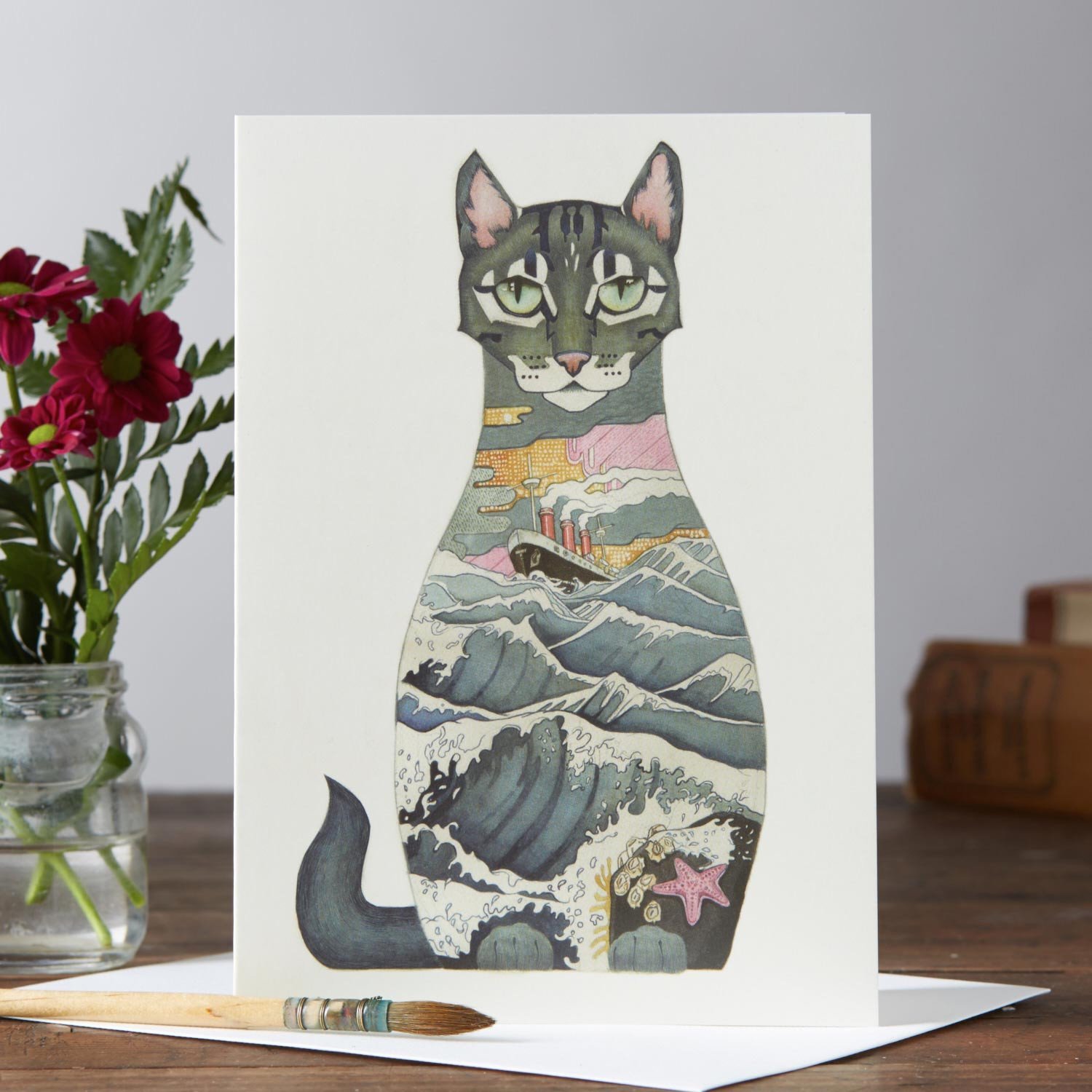 Ships Cat Card Daniel Mackie DM Collection 7x5 Inch Blank 330gsm | eBay UK