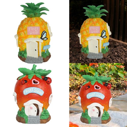 Solar Fruit Light Sculpture Solar Garden Decor Light for Farm Backyard ...