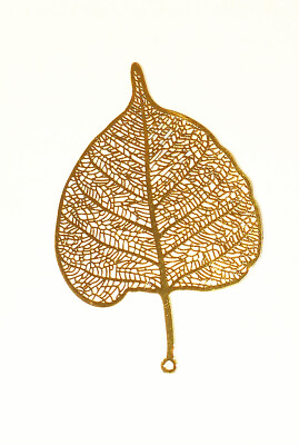 Brand New Metal Bookmark Car Pendant Bodhi Leaf Buddhism Book Marker ...
