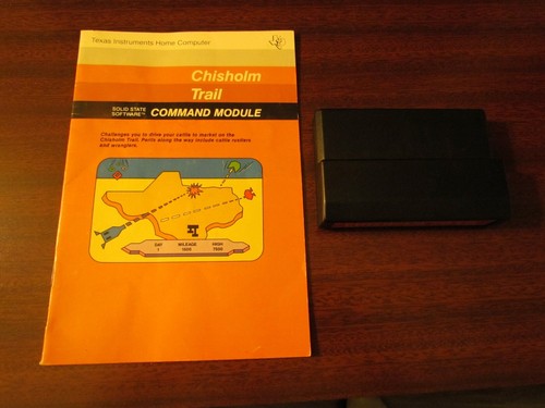 TEXAS INSTRUMENTS HOME COMPUTER CARTRIDGE TI-99-4A 1982 MANUAL CHISHOLM ...