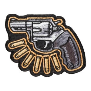 Revolver And Bullets Left Patch, Guns & Weapons Patches | eBay