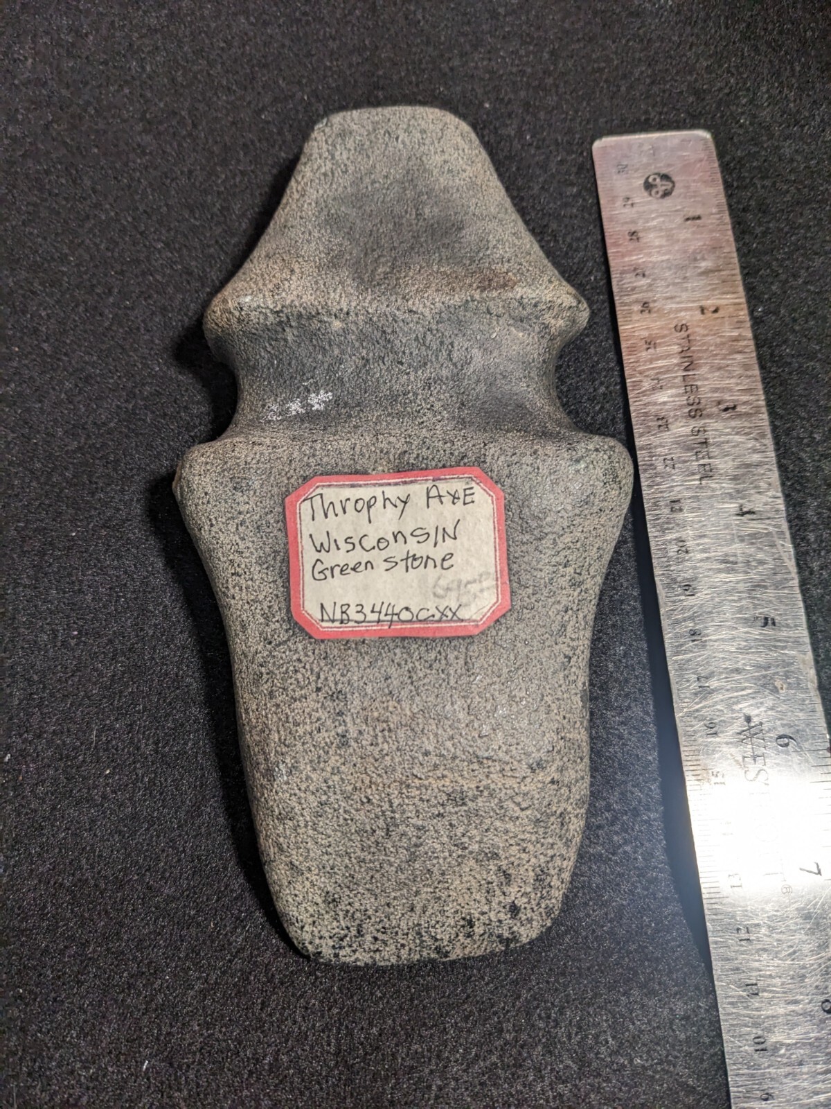 Ancient Barbed AXE Artifacts Arrowheads Pottery Indian Pipestone ...