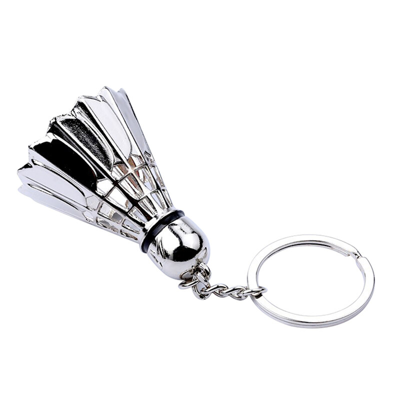 2X( metal badminton key chain three-dimensional badminton tournament ...