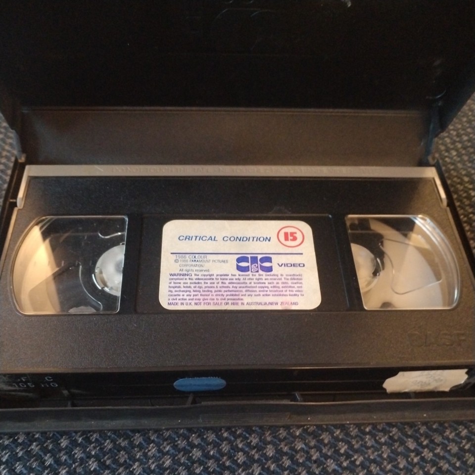 Critical Condition Small Box VHS Tape | eBay UK