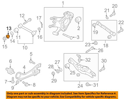 HYUNDAI OEM 10-24 Elantra GT-Lower Cntrl Arm Adjust Cam 552232B100 | eBay