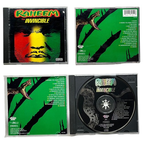 RAHEEM The Invincible Houston Texas Gangsta Hip Hop CD 1992 Rap-A-Lot ...