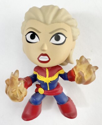 Funko Mystery Mini Captain Marvel Bobble Head, good used condition, 7cm ...