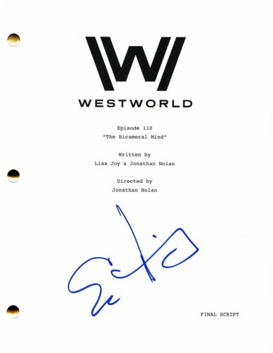 ED HARRIS SIGNED AUTOGRAPH WESTWORLD FULL PILOT SCRIPT - W/ EVAN RACHEL ...