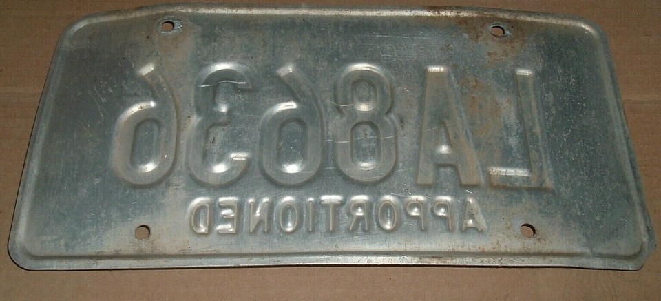 1997 Indiana Apportioned License Plate LA8636 | eBay