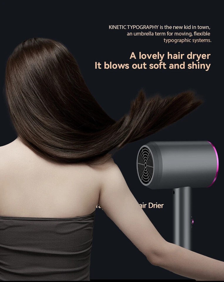 Hair Dryer Negative Lonic Blow No Harm To Hair High-speed Electric Hair ...