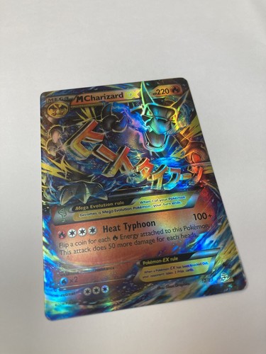 Mega Charizard EX Blue Holo Shiny Rare Mint Condition Pokémon Card ...
