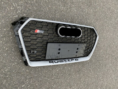 S4 Stil Grill Kühlergrill Frontgrill Chrome Silber Für Audi A4 B9 2017 ...