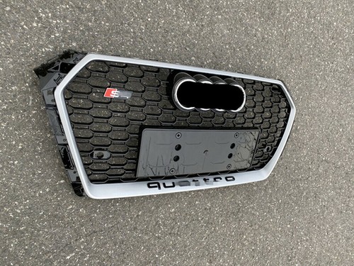 S4 Stil Grill Kühlergrill Frontgrill Chrome Silber Für Audi A4 B9 2017 ...