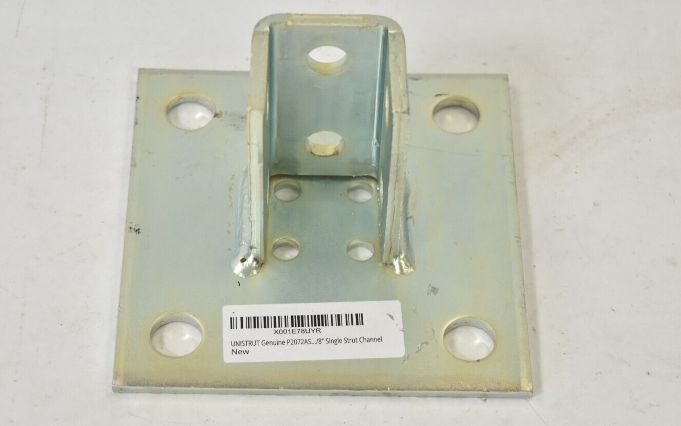 Unistrut Square Mount Post Base P2072ASQ EG For All 1-5/8" Single Strut ...