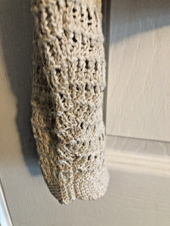 Max Studio Crochet Button Down Linen Blend Cardigan, Size M, NWT | eBay