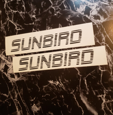 SUNBIRD CUSTOM Boat Decals 24" BLACK Die-Cut (2) BEST QUALITY USA | eBay