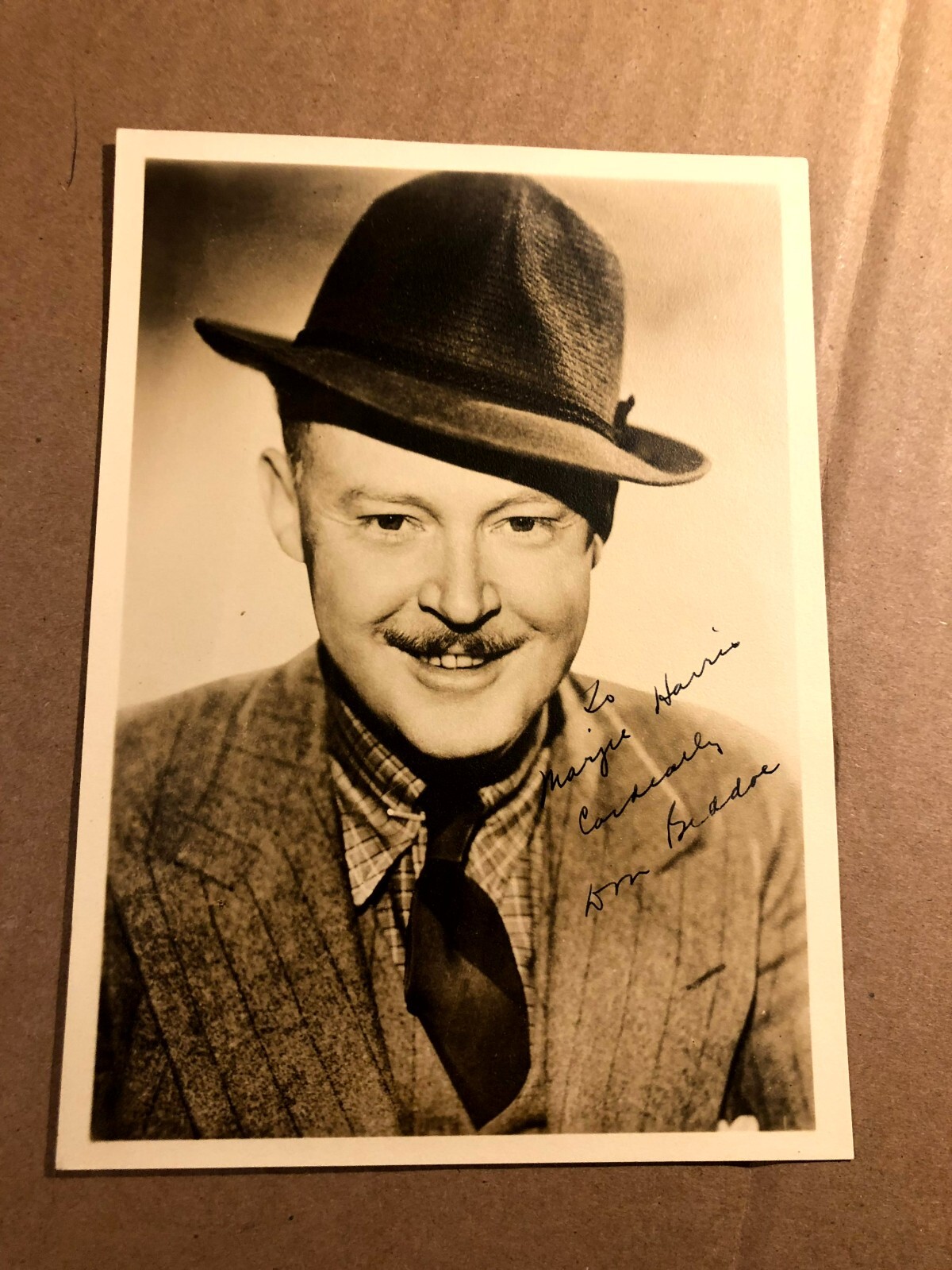 Don Beddoe Very Rare Very Early Original Autographed Photo Best Years ...