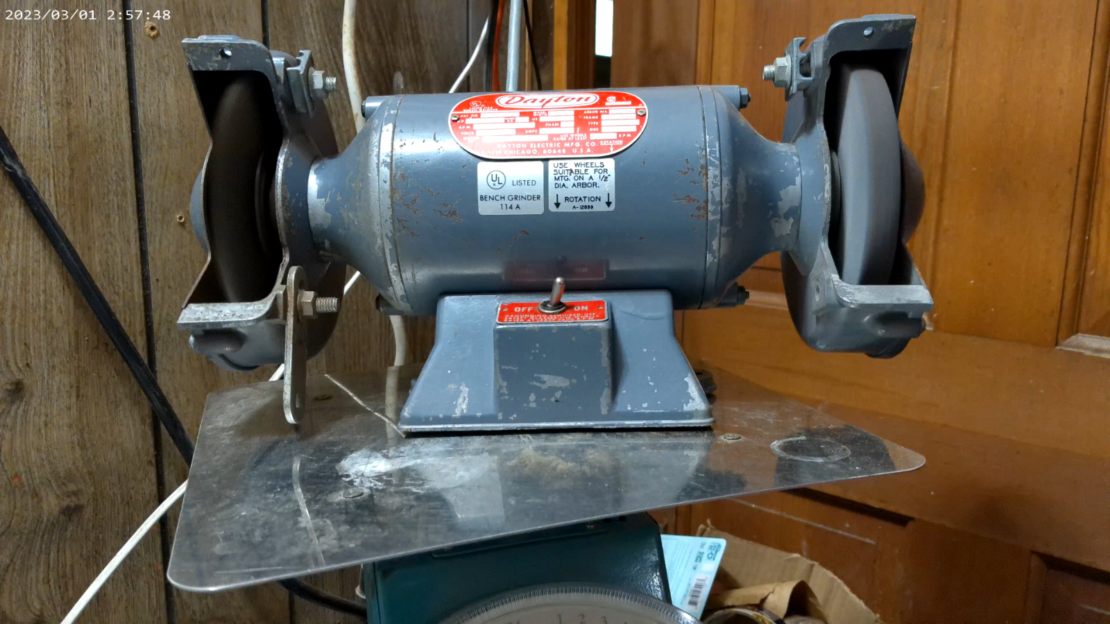 Dayton Bench Grinder 6” Vintage Commercial Heavy Duty 115V Made In USA ...
