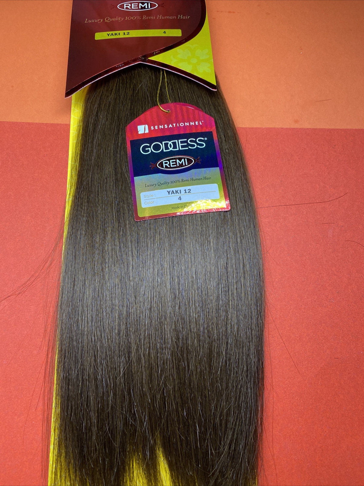 Sensationnel Remi Goddess Gold Yellow 100% Human Hair Remy_12"_#4 | eBay