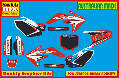 HONDA CRF 150R-RB 2007-2024 FULL MX GRAPHICS KIT DECALS STICKER KIT ...