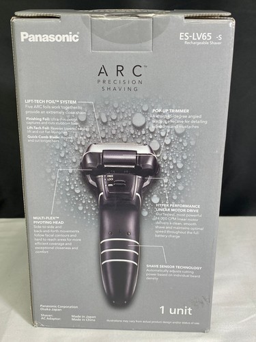 Panasonic LV65S Arc5 Men's 5-Blade Cordless Electric Razor with Shave ...