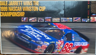 Rare Vintage! Dale Jarrett 1999 Winston Cup Champion Poster 36"x21" | eBay