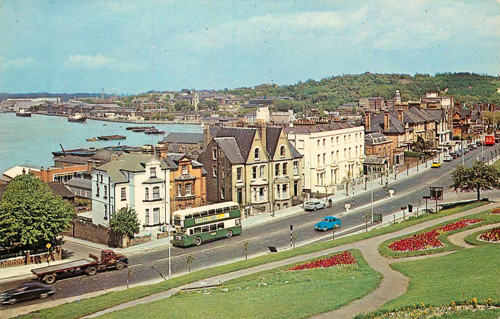 Postcard Canada Unposted Chatham Birds Eye View Medway River | eBay