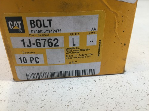 (8) Genuine Caterpillar 1J-6762 Bolts 1J6762 | eBay