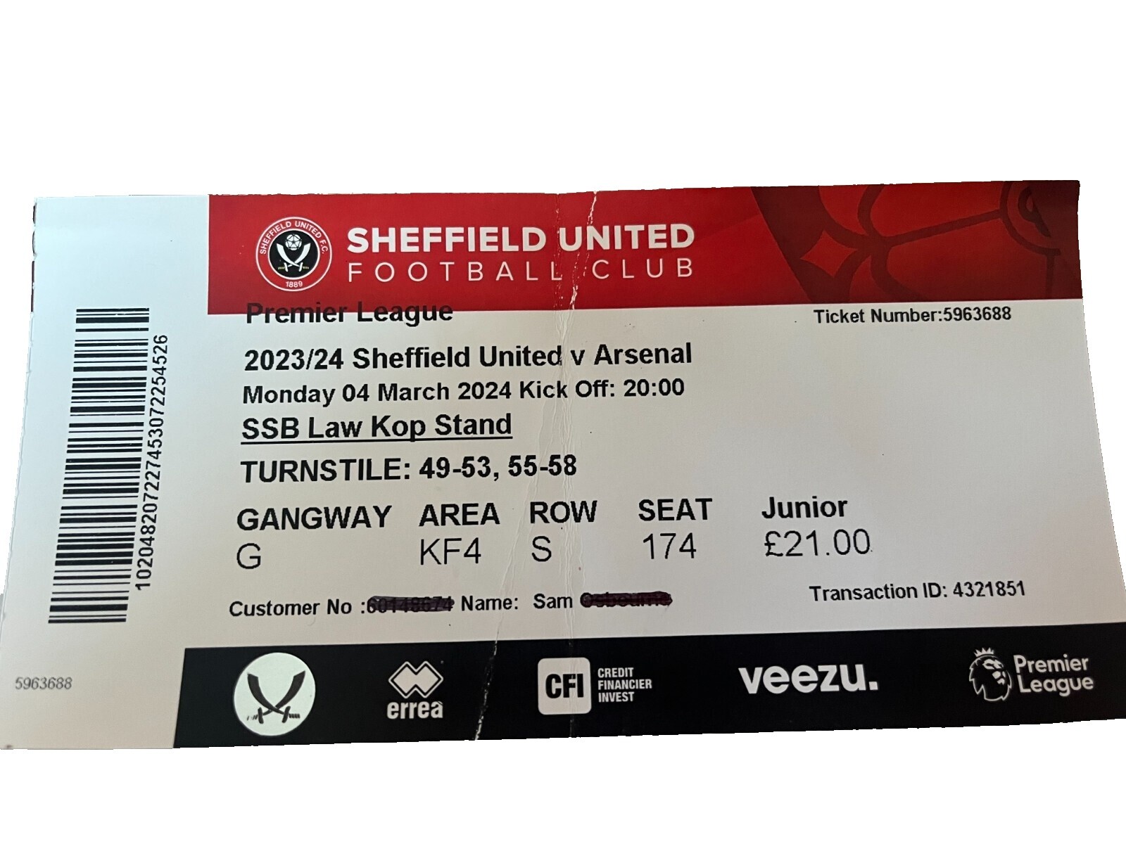 Carlisle United Ticket | eBay UK