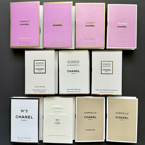Chanel Perfume Collection For Women Sample Vials Spray 11pc Set | eBay