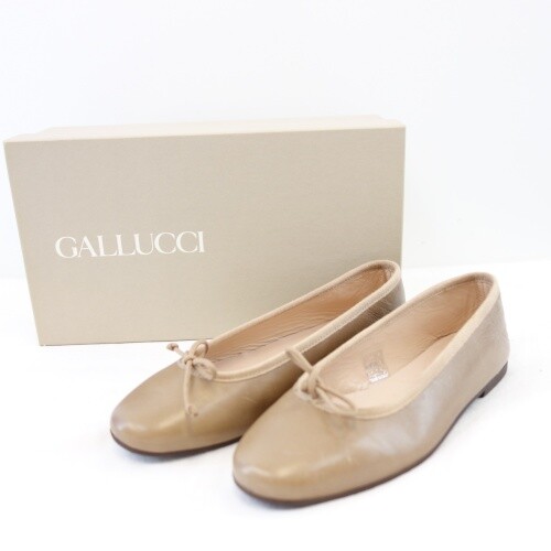 Gallucci Shoes Ballerinas Women Loafer Leather Brown 37 Bow Np 169 New ...