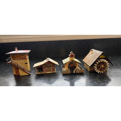Vtg 1950's -1960's HO Train Layout Model Train Mid Century 4 Various ...