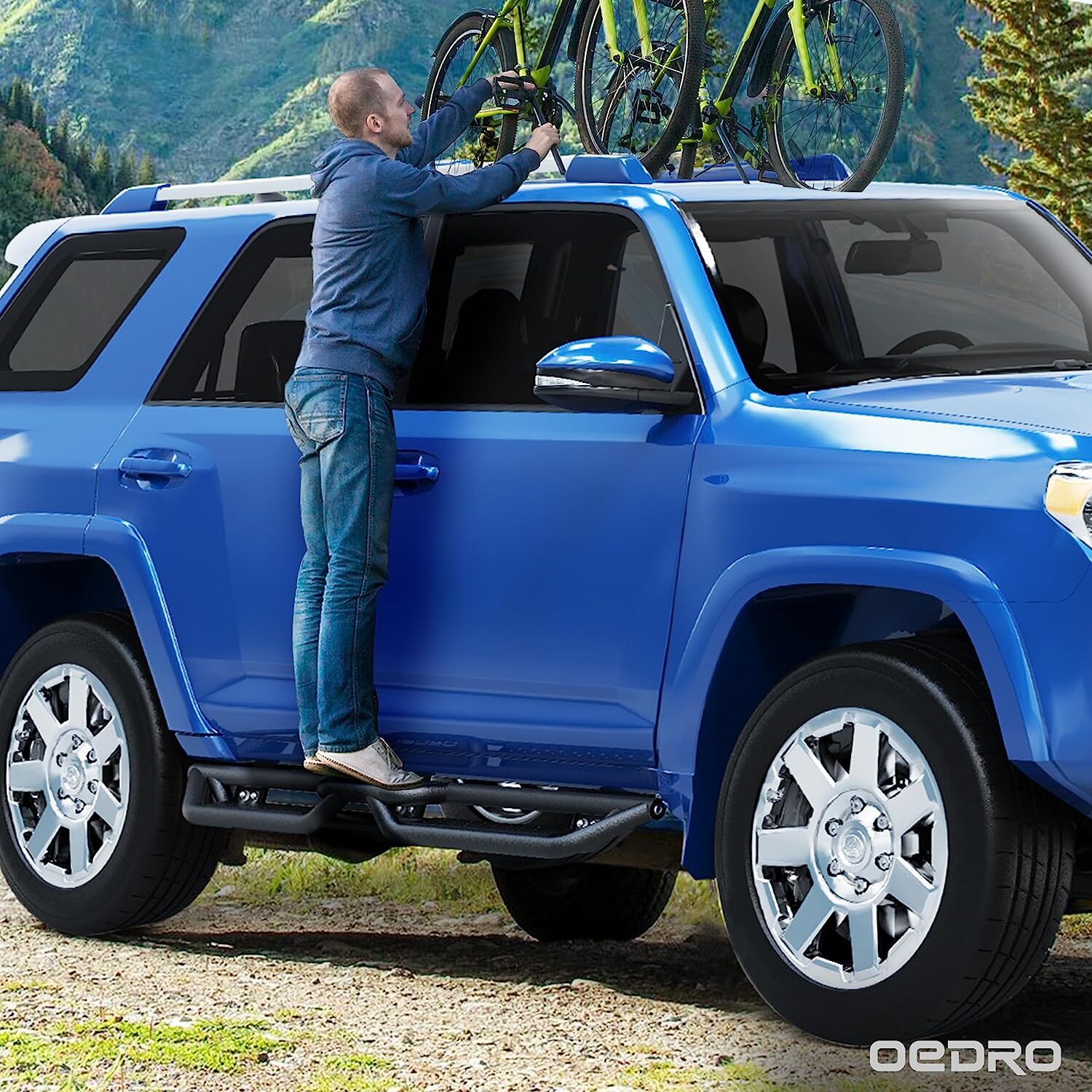 6" Running Boards for 2010-2024 Toyota 4Runner Trail Edition Drop Side ...