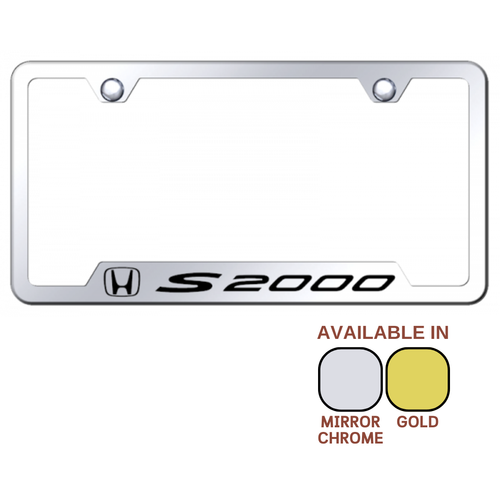 Honda S2000 Laser Etched Logo Notched License Plate Frame Official ...