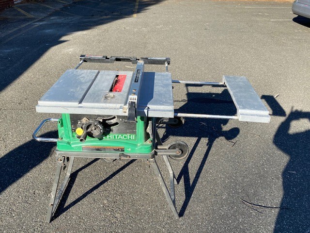 USED 10 " HITACHI TABLE SAW WITH STAND $265.00 | eBay