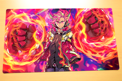 No.1609 Yugioh TCG Deck Game Custom Playmat Libromancer Fireburst YGO ...