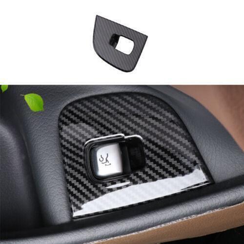 For Benz E~Class 2016~2021 ABS Carbon Fiber Tailgate Rear Door Button ...