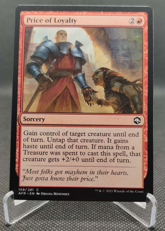 MTG #159 PRICE OF LOYALTY Adventures in the Forgotten Realms magic the ...