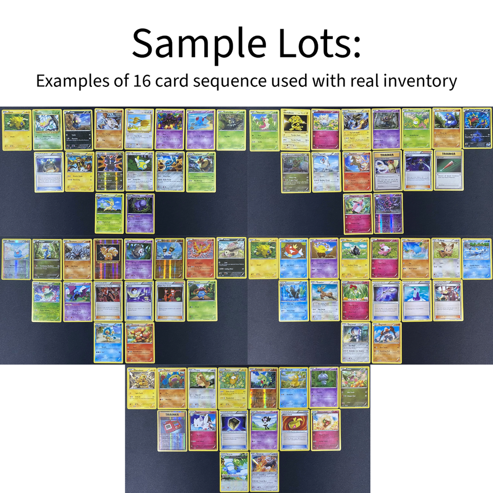 Pokémon Card Lot XY Era Sets 2013 - 2016 Common Uncommon Rare 80 Total ...