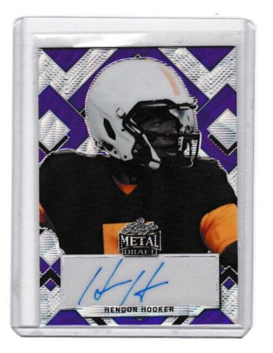2022 Leaf Metal Draft Purple Crystal Hendon Hooker Auto PA-HH2 13/20 | eBay