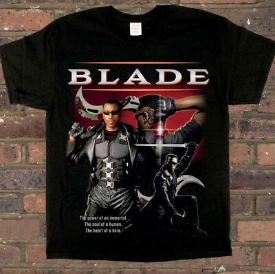 Blade T-Shirt Black Runner Movie Shirt T-shirt Men's Size Classic BLADE ...