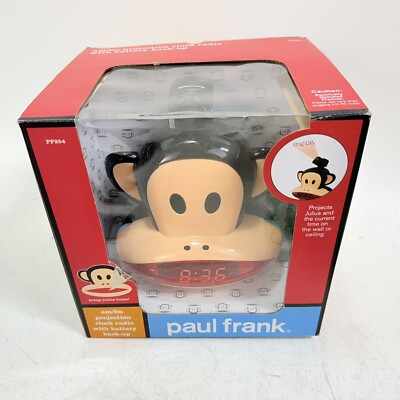 Paul Frank - Julius Monkey, Projection Alarm Clock AM/FM Radio New ...