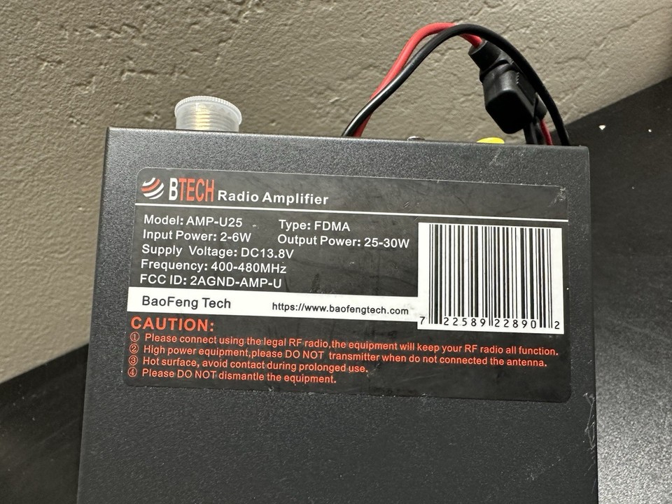 BTECH RADIO AMPLIFIER AMP-U25 - Good CONDITION - NO Retail Box | eBay