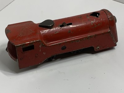 Marx Trains Prewar Red Commodore Vanderbilt Wind Up Steam Locomotive ...