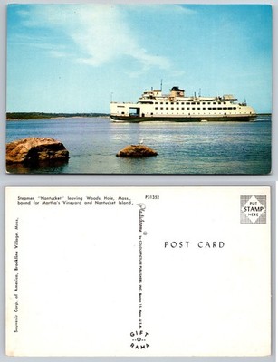 Steamer Nantucket Woods Hole Massachusetts Postcard | eBay